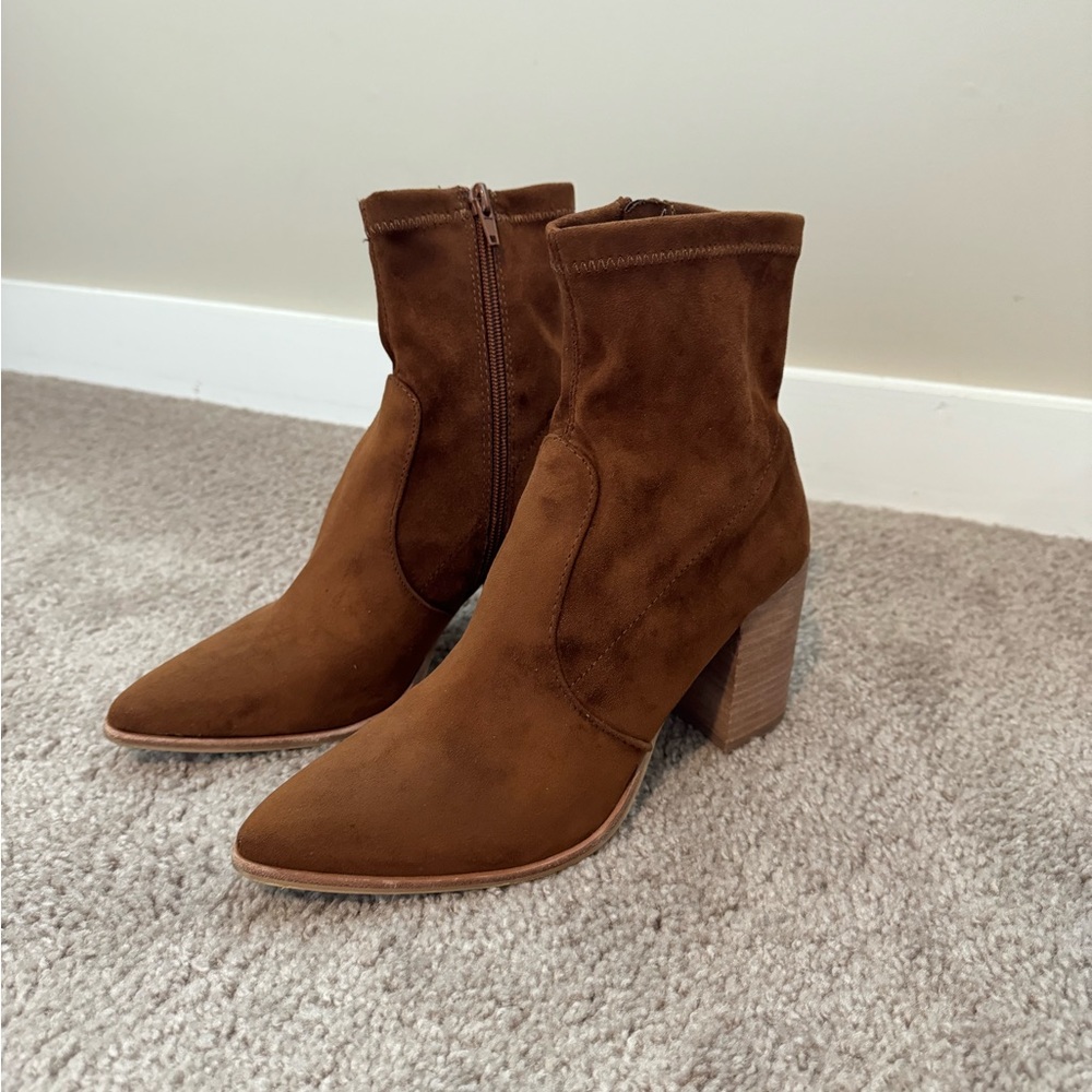 Steve Madden Calabria Booties, Brown Suede - Gem